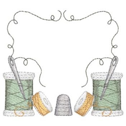 Thread Border Embroidery Design | EmbroideryDesigns.com