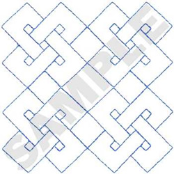 Intertwined Rectangles Embroidery Design | EmbroideryDesigns.com