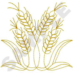 Wheat Quilt Embroidery Design | EmbroideryDesigns.com
