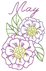 May Flowers Embroidery Design | EmbroideryDesigns.com