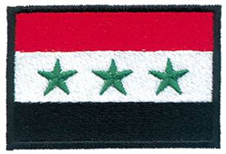 Iraq Flag Embroidery Design | EmbroideryDesigns.com