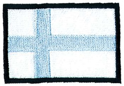 Finland Flag Embroidery Design | EmbroideryDesigns.com