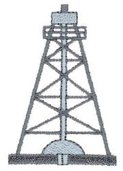 Oil Rig Embroidery Design | EmbroideryDesigns.com
