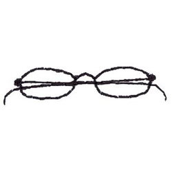 Spectacles Embroidery Design | EmbroideryDesigns.com