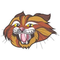 Wildcat Head Embroidery Design | EmbroideryDesigns.com