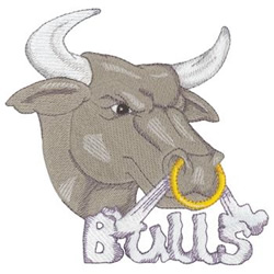 Bulls Embroidery Design | EmbroideryDesigns.com