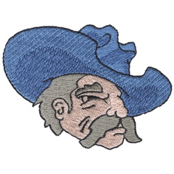 Colonel Head Embroidery Design | EmbroideryDesigns.com