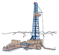 Oil Rig Embroidery Design | EmbroideryDesigns.com