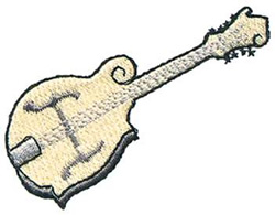 Mandolin Embroidery Design | EmbroideryDesigns.com