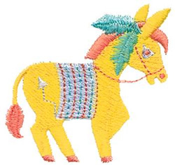 Southwestern Burro Embroidery Design | EmbroideryDesigns.com
