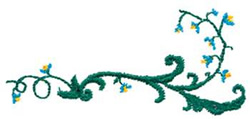 Floral Scroll Embroidery Design | EmbroideryDesigns.com