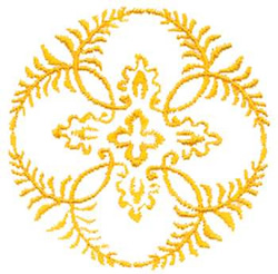 Gold Scroll Embroidery Design | EmbroideryDesigns.com