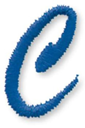 Script-Letter C Embroidery Design | EmbroideryDesigns.com