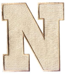 Block Letter N Embroidery Design | EmbroideryDesigns.com