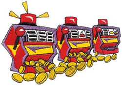 Slot Machines Embroidery Design | EmbroideryDesigns.com