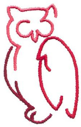 Owl Outline Embroidery Design | EmbroideryDesigns.com