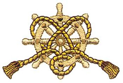 Wheel With Rope Embroidery Design | EmbroideryDesigns.com