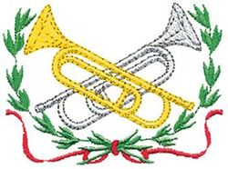Trumpets Embroidery Design | EmbroideryDesigns.com