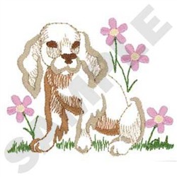 Puppy Embroidery Design | EmbroideryDesigns.com