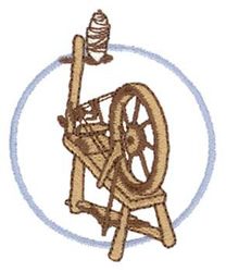 Spinning Wheel Embroidery Design | EmbroideryDesigns.com