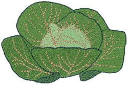 Head Of Cabbage Embroidery Design | EmbroideryDesigns.com