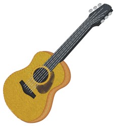 Accoustic Guitar Embroidery Design | EmbroideryDesigns.com