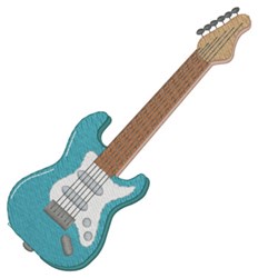 Electric Guitar Embroidery Design | EmbroideryDesigns.com