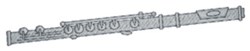 Flute Embroidery Design | EmbroideryDesigns.com