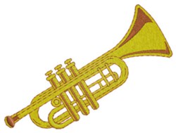 Trumpet Embroidery Design | EmbroideryDesigns.com