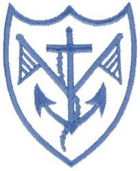 Nautical Shield Embroidery Design | EmbroideryDesigns.com