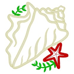 Conch Shell Embroidery Design | EmbroideryDesigns.com