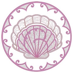 Clam Shell Embroidery Design | EmbroideryDesigns.com