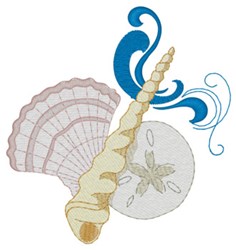 Seashells Embroidery Design | EmbroideryDesigns.com