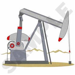 Oil Rig Embroidery Design | EmbroideryDesigns.com