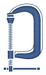 C-Clamp Embroidery Design | EmbroideryDesigns.com