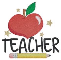Teacher Embroidery Design | EmbroideryDesigns.com