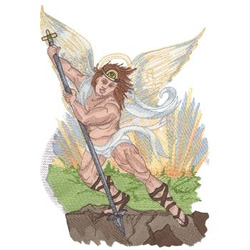 Saint Michael Embroidery Design | EmbroideryDesigns.com