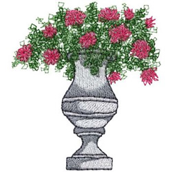 Flower Pot Embroidery Design | EmbroideryDesigns.com