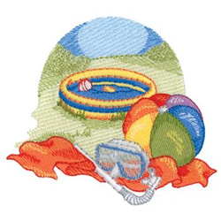 Swimming Pool Embroidery Design | EmbroideryDesigns.com