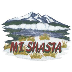 Mt. Shasta Embroidery Design | EmbroideryDesigns.com