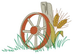 Wagon Wheel Embroidery Design | EmbroideryDesigns.com