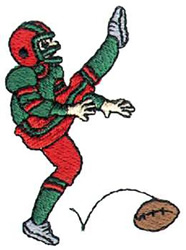 Football Kicker Embroidery Design | EmbroideryDesigns.com