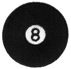 Eight Ball Embroidery Design | EmbroideryDesigns.com