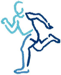 Track Outline Embroidery Design | EmbroideryDesigns.com
