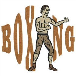 Old Time Boxer Embroidery Design | EmbroideryDesigns.com