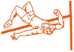High Jump Outline Embroidery Design | EmbroideryDesigns.com