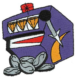 Slot Machine Embroidery Design | EmbroideryDesigns.com