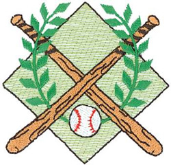Baseball Crest Embroidery Design | EmbroideryDesigns.com