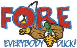 Everybody Duck Embroidery Design | EmbroideryDesigns.com