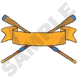 Rowing Banner Embroidery Design | EmbroideryDesigns.com